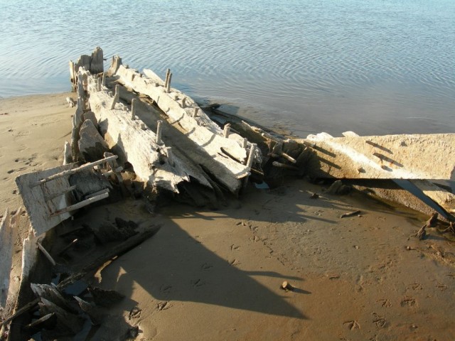 Aurora propeller shaft cradle | Michigan Shipwreck Research Association